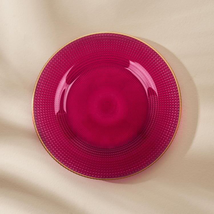 Buy Maya Glass Side Plate - 20.5 cm from Home Centre at just INR 499.0