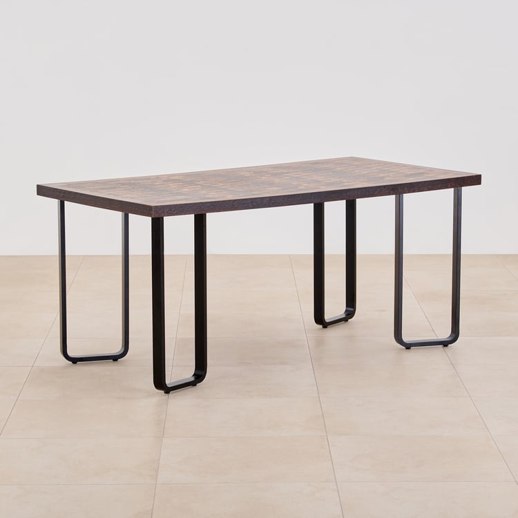 Buy Nirvana Kaya 6-Seater Dining Set with Indus Chairs - Green and ...