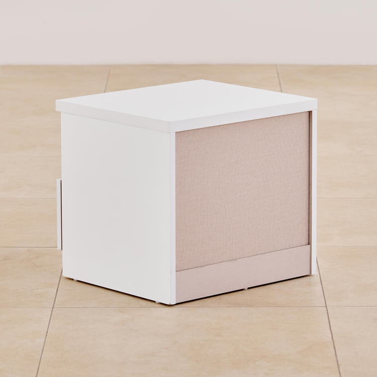 Buy (Refurbished) Alps Bed Side Table with Drawer - White from Home ...