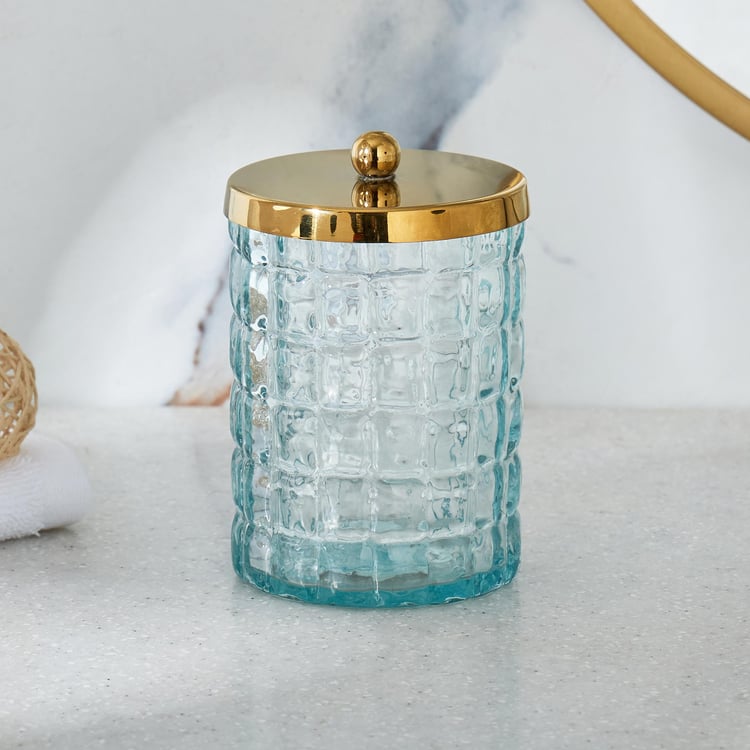 Buy Colour Refresh Essence Glass Cotton Box from Home Centre at just ...