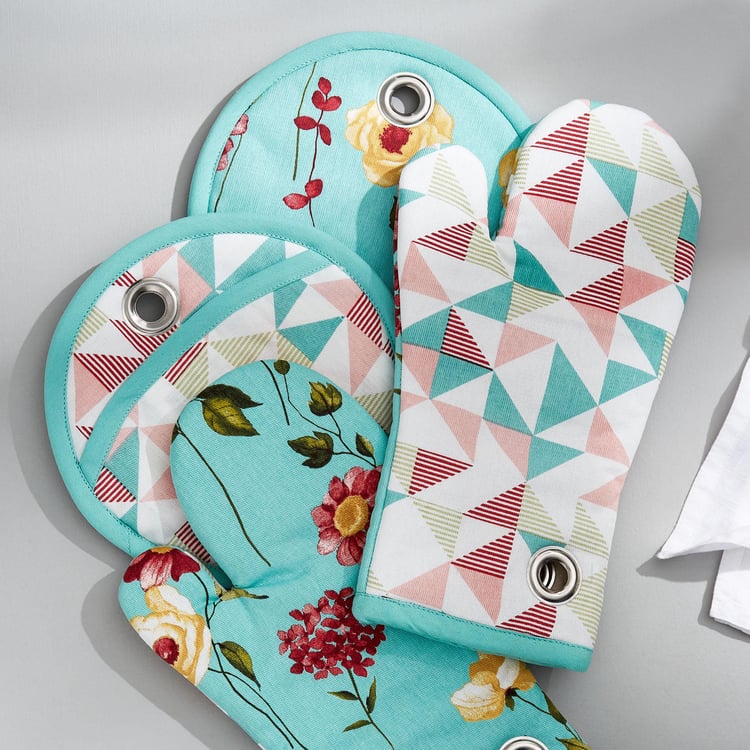 Buy Drake Set of 2 Cotton Oven Mittens from Home Centre at just INR 399.0