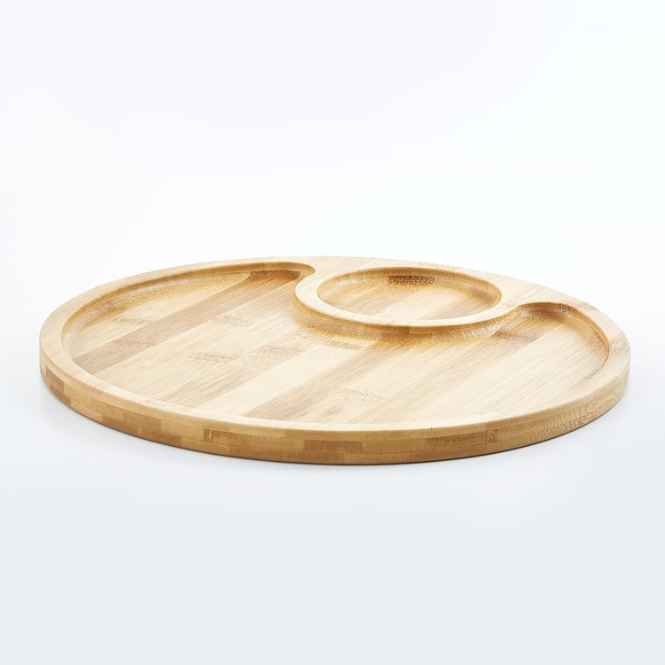 Buy Vamos Istana Bamboo Chip and Dip Plate - 27cm from Home Centre at ...