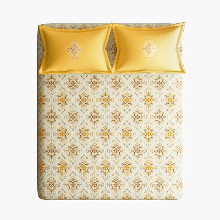 Buy PORTICO Charlotte Cotton 210TC Ethnic Print 3Pcs Super King ...