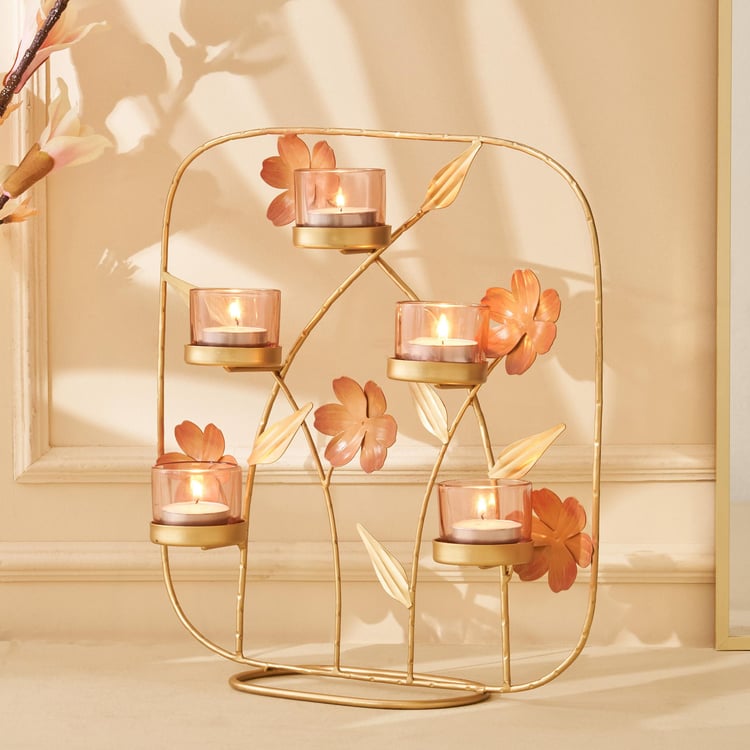 Buy Moksha Glass Multi T-Light Holder from Home Centre at just INR 1499.0