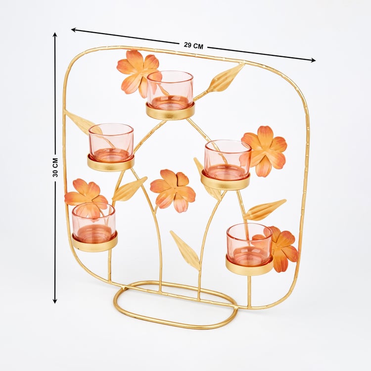 Buy Moksha Glass Multi T-Light Holder from Home Centre at just INR 1499.0