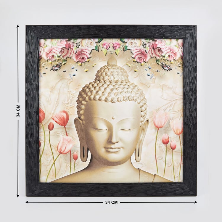 Buy Aura Refresh Wooden Buddha Picture Frame - 34x34cm from Home Centre ...