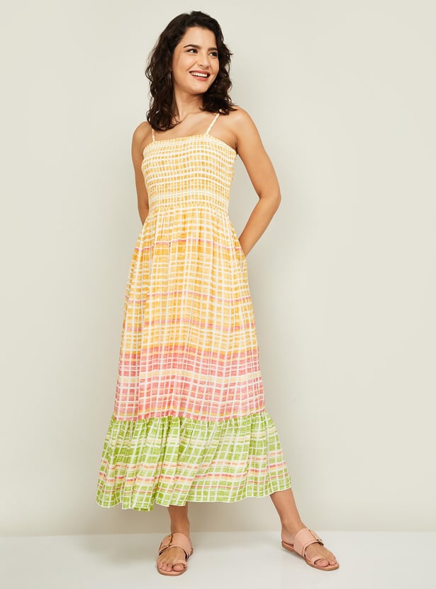 Buy GLOBAL DESI Women Printed Midi Dress from Global Desi at just INR ...