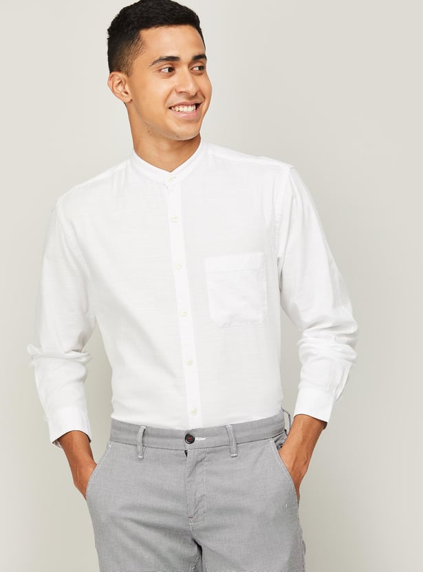 Buy CODE Solid Regular Fit Shirt from CODE at just INR 1499.0