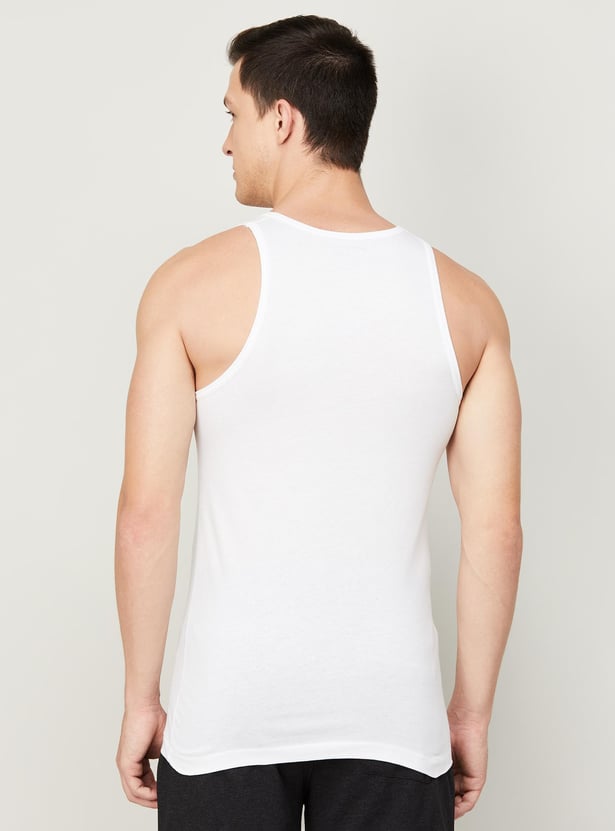 Buy FAME FOREVER Men Solid Round Neck Inner Vest from Fame Forever at ...