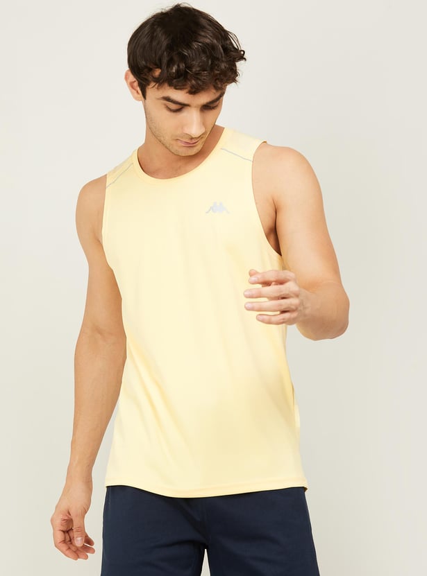 Buy KAPPA Men Textured Crew Neck Athletic Tank Top from Kappa at just ...