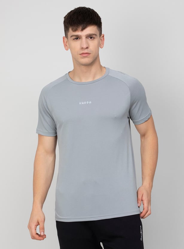 Buy KAPPA Men Solid Crew Neck Sports T-shirt from Kappa at just INR 999.0