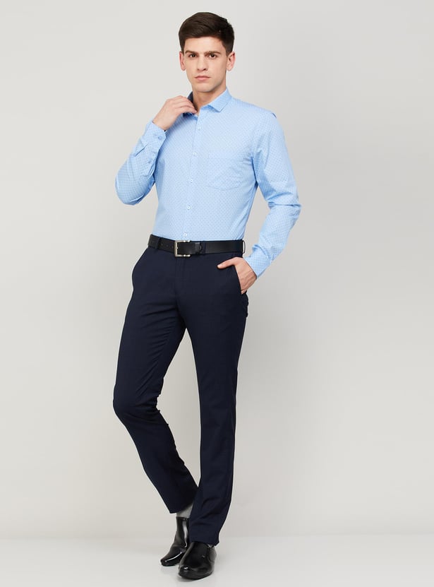 Buy CODE Men Printed Slim Fit Formal Shirt from CODE at just INR 1299.0