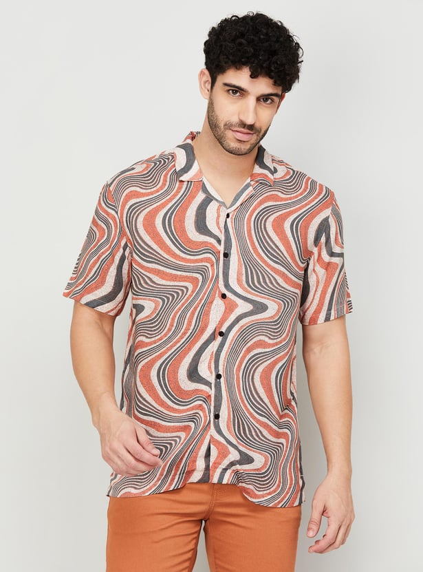 Buy FORCA Men Printed Regular Fit Casual Shirt from Forca at just INR ...