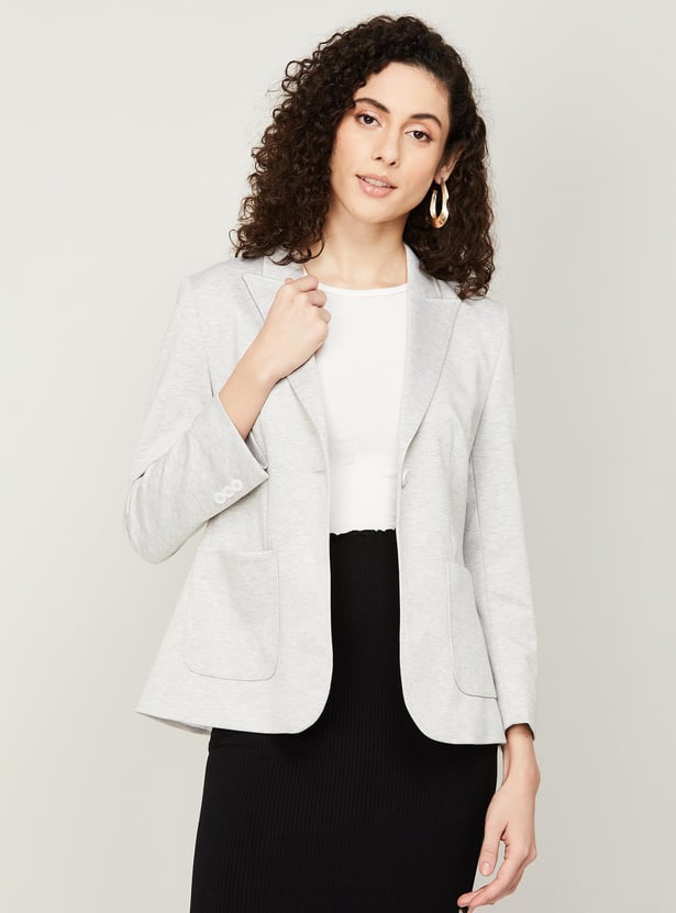Buy VAN HEUSEN Women Solid Formal Blazer from Van Heusen at just INR 3799.0