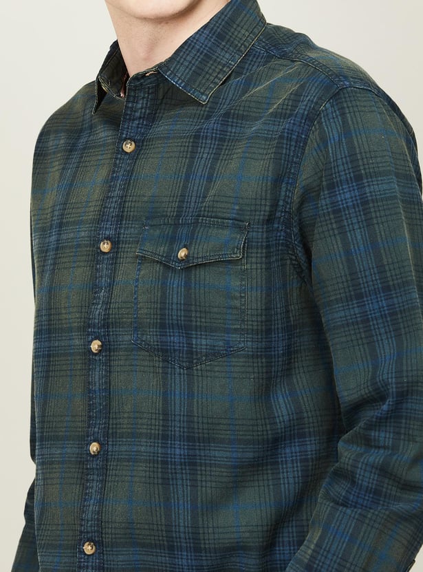 Buy FORCA Men Checked Regular Fit Casual Shirt from Forca at just INR ...