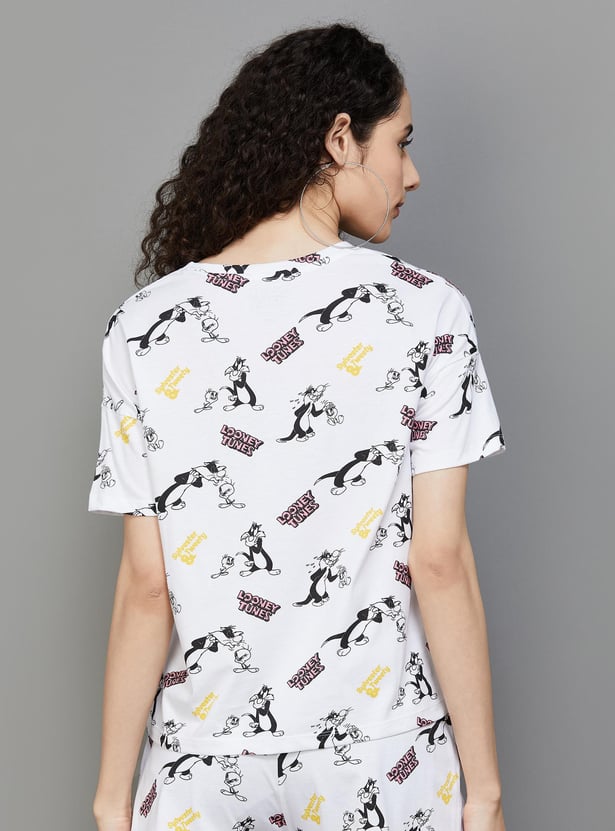 Buy GINGER Women Looney Tunes Printed T-shirt from Ginger at just INR 799.0