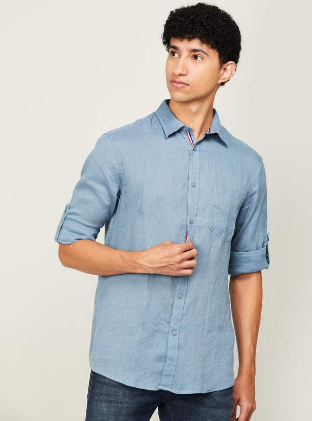 Buy CELIO Men Solid Regular Fit Casual Shirt from Celio at just INR 2999.0
