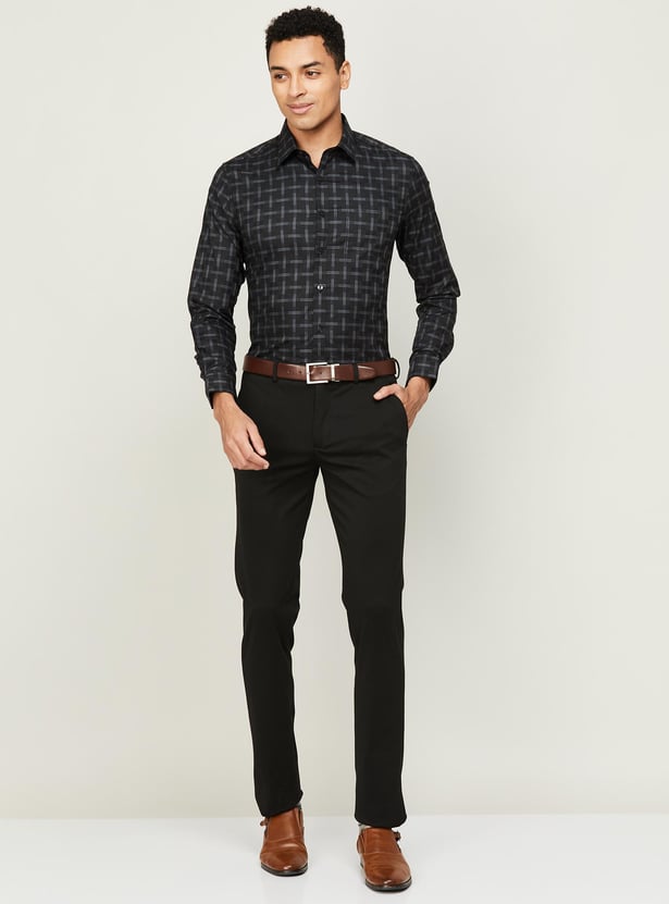 Buy LOUIS PHILIPPE Men Checked Full Sleeves Formal Shirt from Louis ...