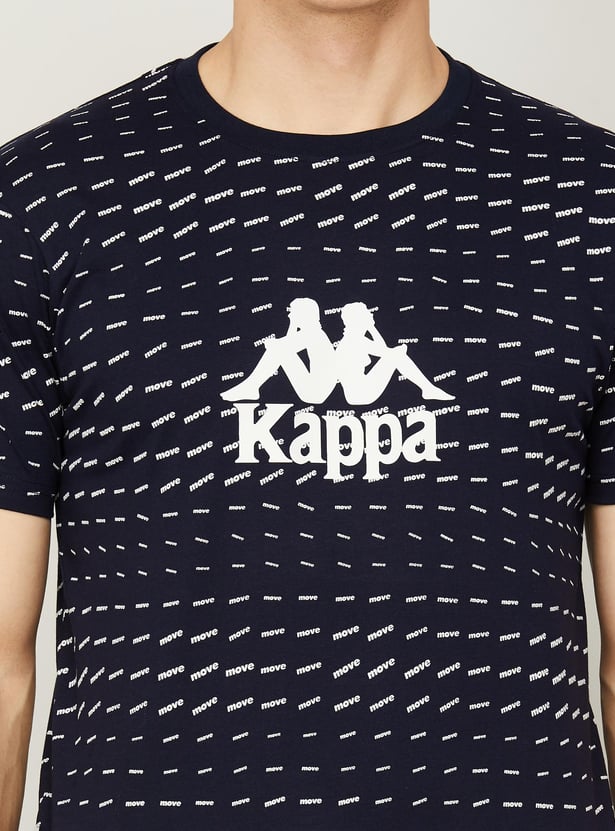 Buy KAPPA Men Printed Crew Neck Regular Fit Sports T-shirt from Kappa ...