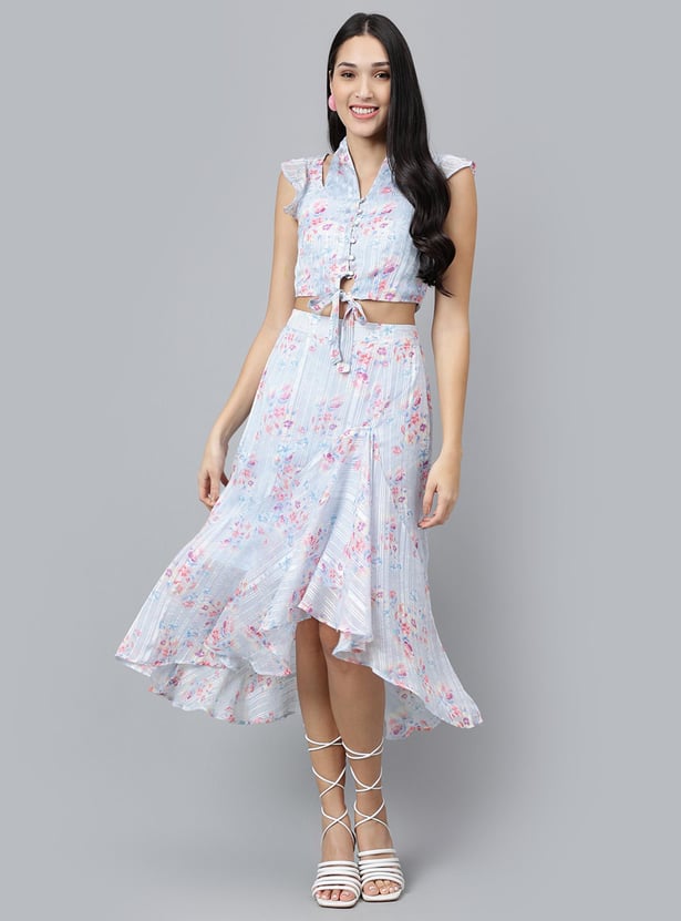 Buy LATIN QUARTERS Women Floral Printed Co-Ord Set from Latin Quarters ...