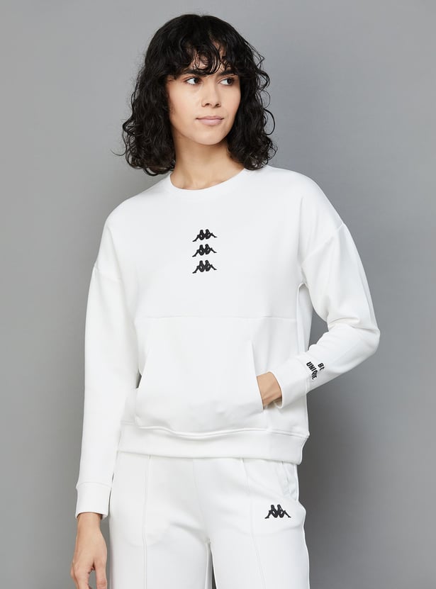 Buy KAPPA Women Solid Sweatshirt from Kappa at just INR 1399.0