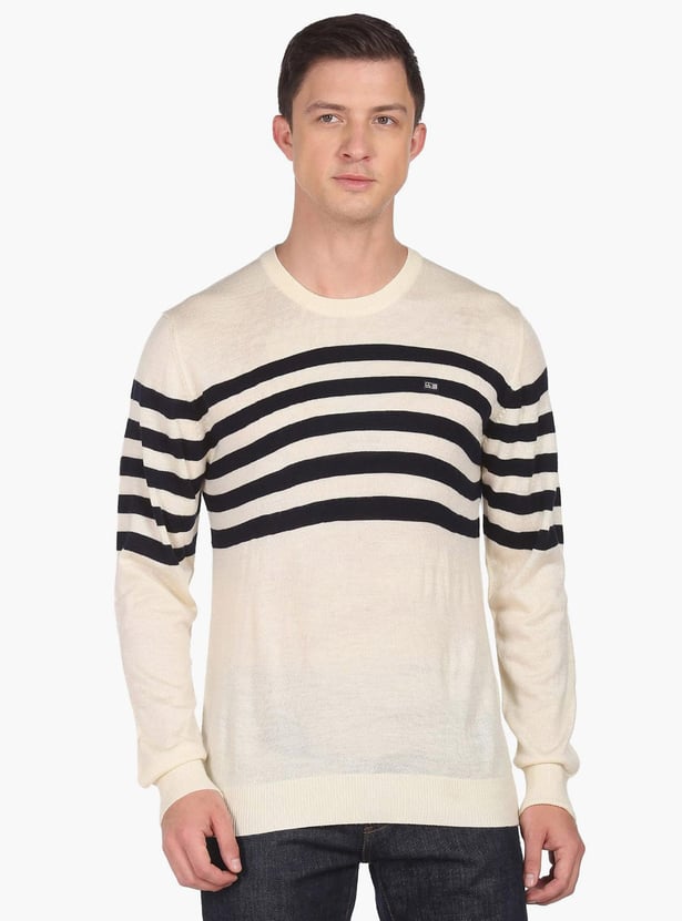 Buy ARROW SPORT Men Striped Regular Fit Sweater from Arrow Sport at ...