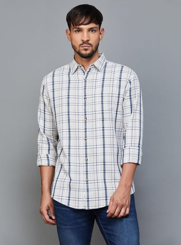 Buy FORCA Men Checked Regular Fit Casual Shirt from Forca at just INR ...