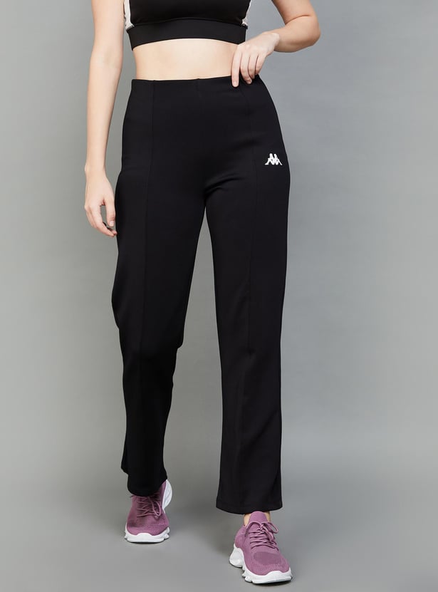 Buy KAPPA Women Solid Regular Fit Athleisure Pants from Kappa at just ...