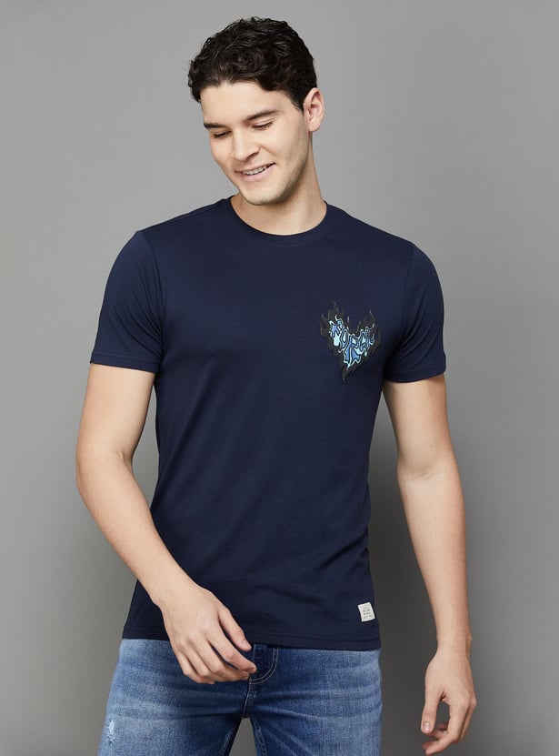 Buy FORCA Men Printed T-shirt from Forca at just INR 499.0