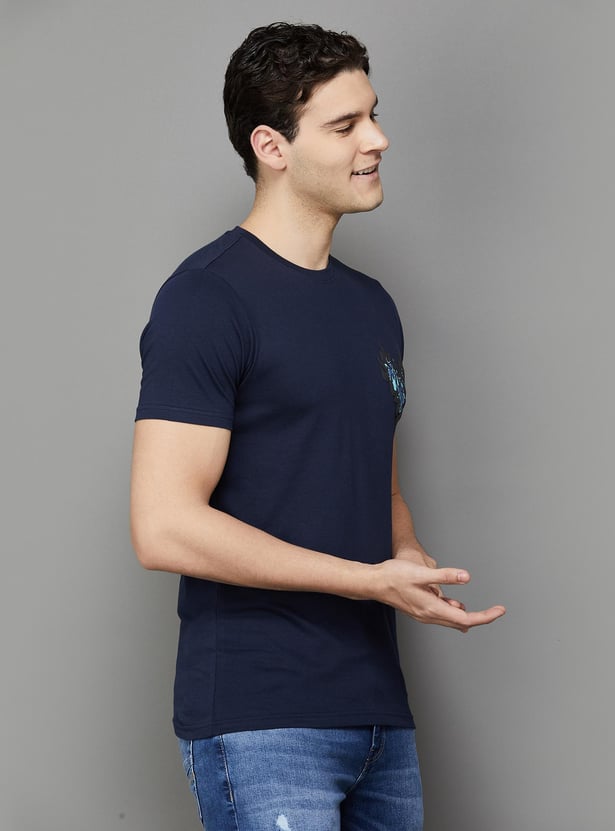 Buy FORCA Men Printed T-shirt from Forca at just INR 499.0
