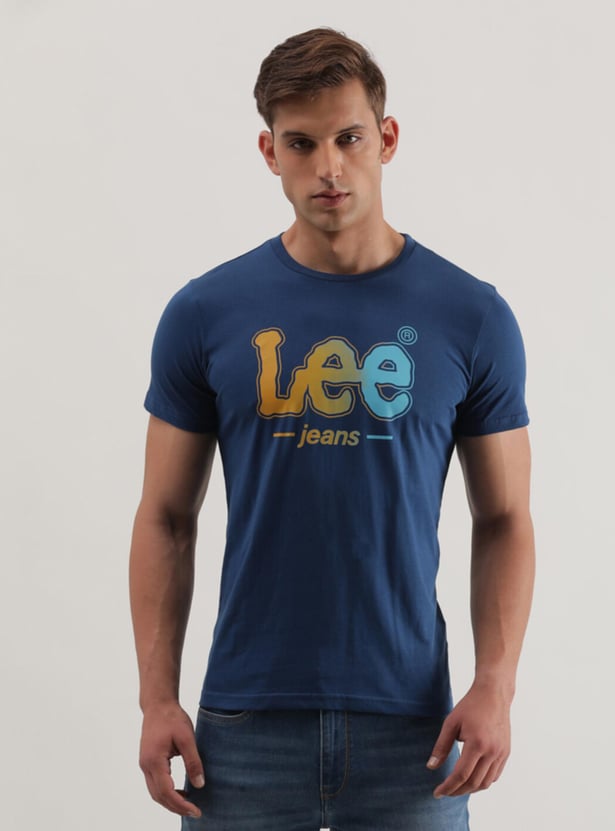 Buy LEE Men Logo Printed Slim Fit T-shirt from Lee at just INR 999.0
