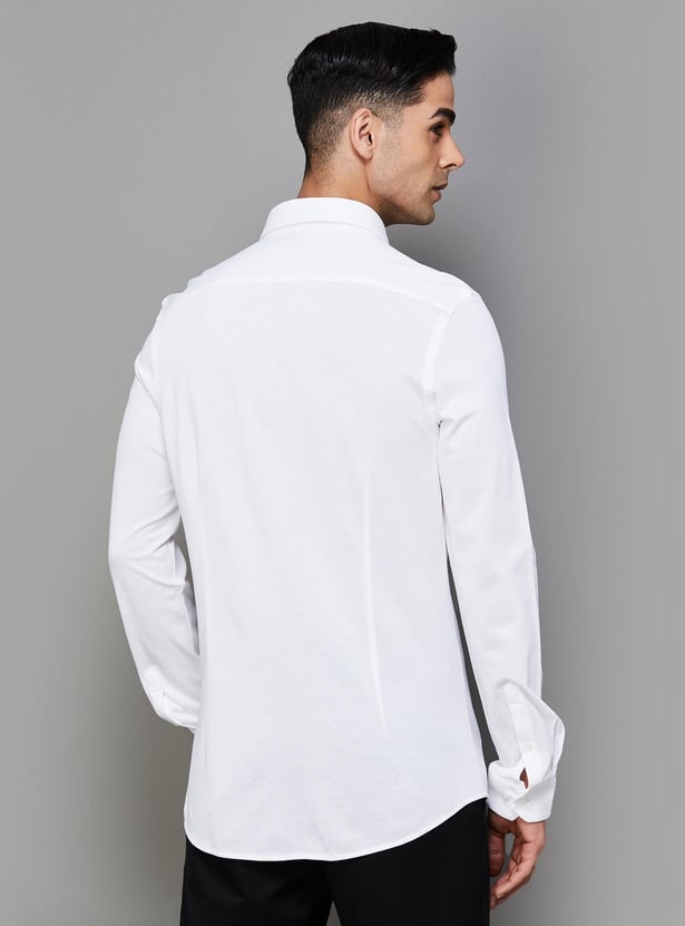 Buy Code Men Solid Slim Fit Formal Shirt From Code At Just Inr 1899 0