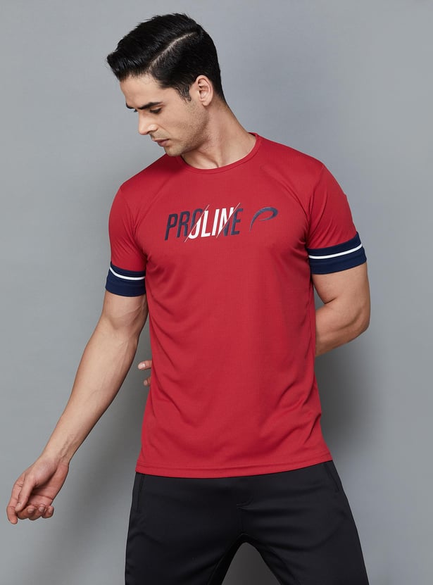 Buy PROLINE Men Printed Sports T-shirt from Proline at just INR 699.0