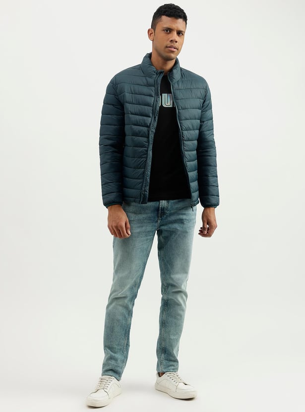 Buy UNITED COLORS OF BENETTON Men Solid Puffer Jacket from United ...