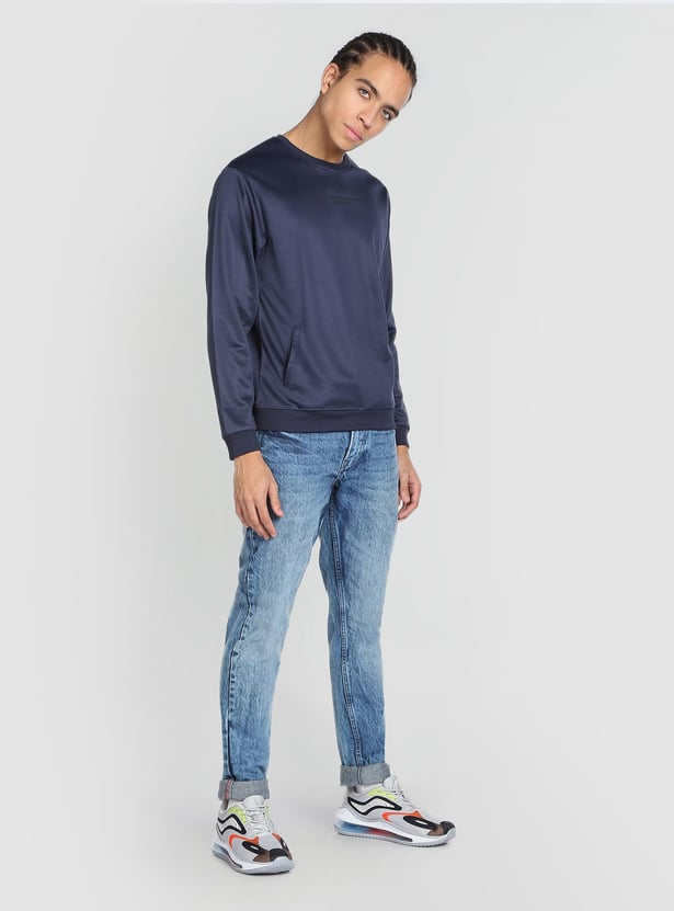 Buy FLYING MACHINE Men Solid Regular Fit Sweatshirt from Flying Machine ...