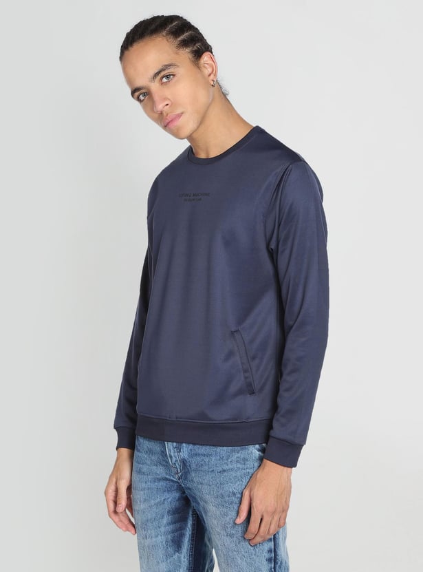 Buy FLYING MACHINE Men Solid Regular Fit Sweatshirt from Flying Machine ...