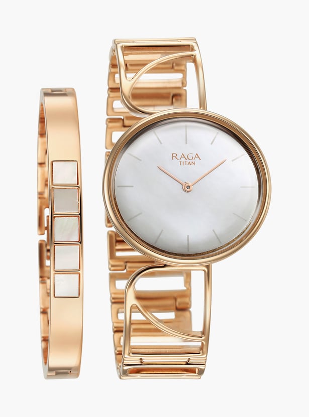 Buy TITAN Raga Power Pearls Women Analog Watch with Bracelet ...