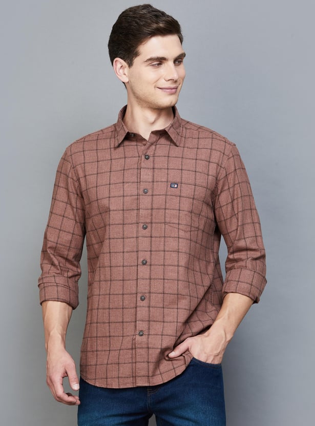 Buy ARROW SPORT Men Checked Slim Fit Casual Shirt from Arrow Sport at ...