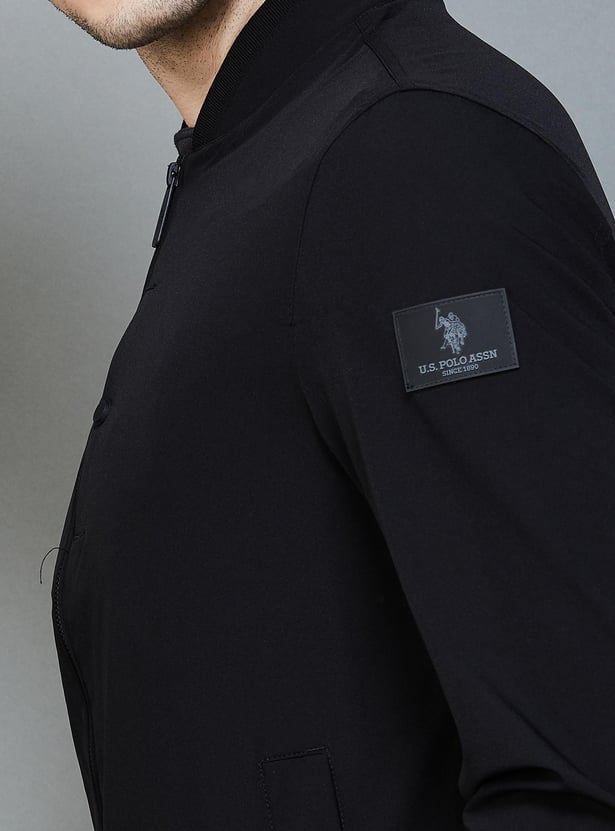 Buy U.S. POLO ASSN. Men Solid Wind Cheater Jacket from U.S. POLO ASSN ...
