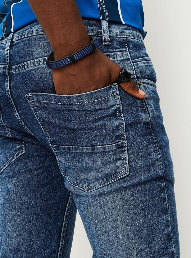 Buy Men Stonewashed Slim Fit Jeans Online at just Rs. 999.0 ...