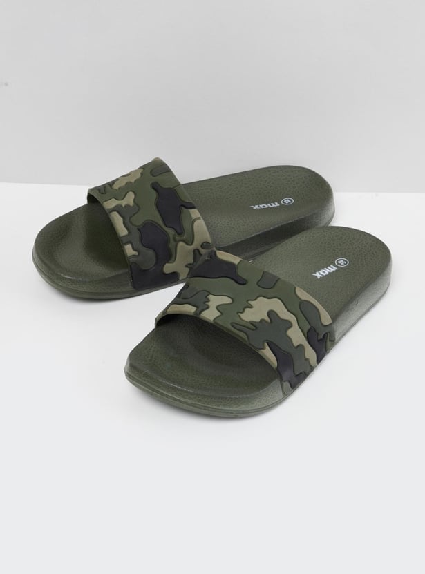 Buy Boys Camouflage Printed Sliders Online at just Rs. 499.0 ...