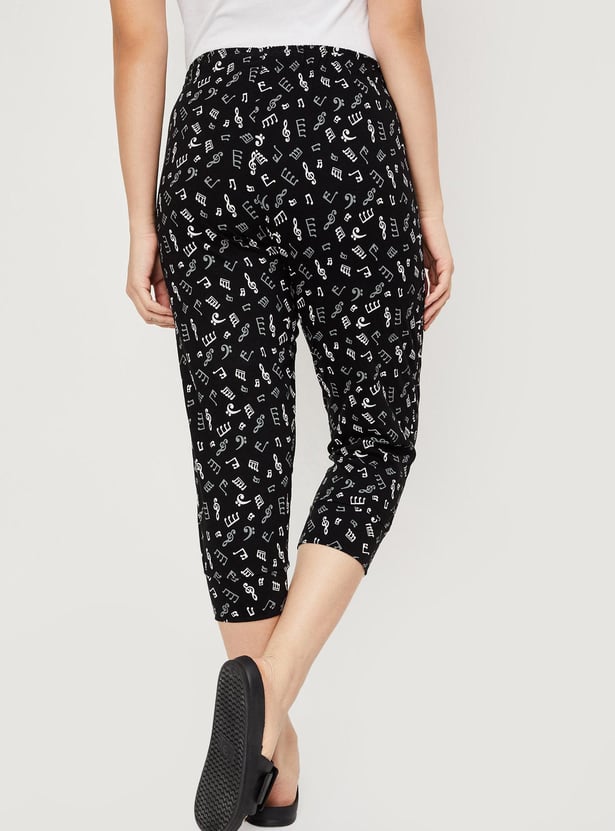 Buy Women Printed Elasticated Capris Online at just Rs. 449.0 ...