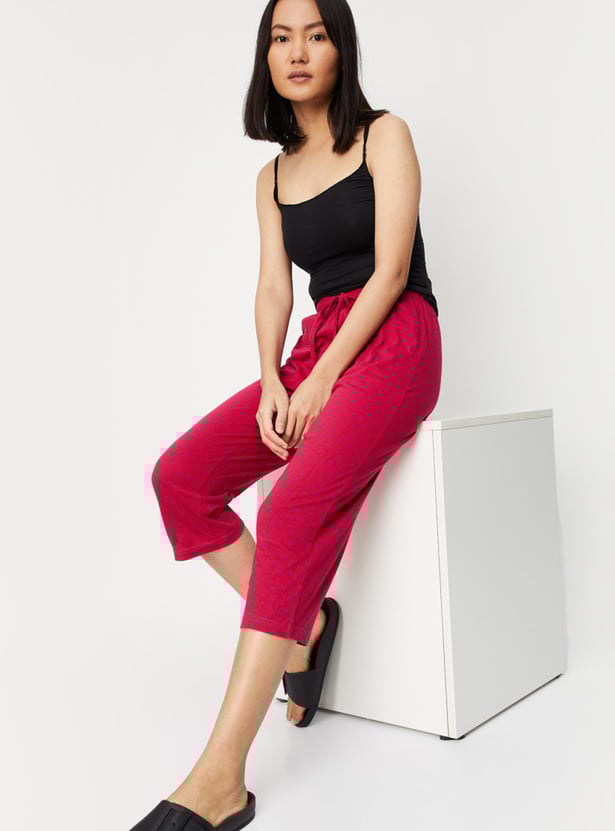 Buy Women Star Printed Knit Capris Online at just Rs. 449.0 ...