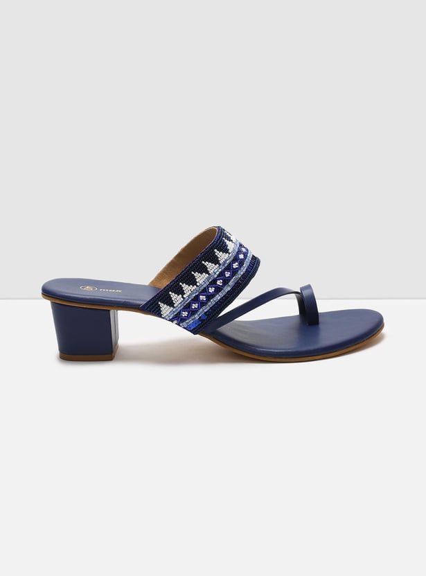 Buy MAX Women Embellished Block Heel Sandals Online at just Rs. 1049.0 ...
