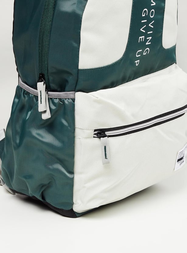 Buy Men Printed Zip Closure Backpack Online at just Rs. 899.0 ...