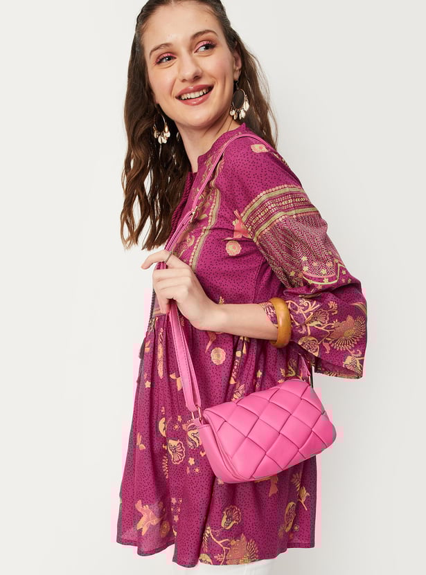 Buy Women Placement Print Yoke With Twisted Chord Tassle Tie Up Online At Just Rs 6990