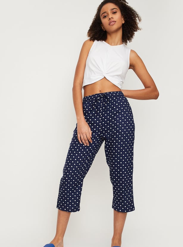 Buy Women Printed Woven Capris Online at just Rs. 549.0 - 1000012381919 ...