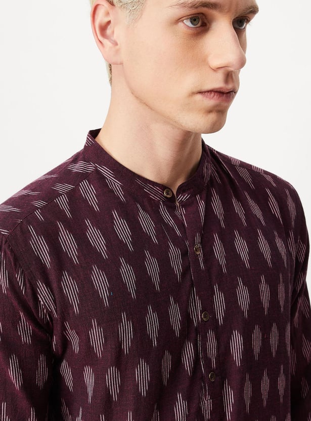 Buy Men Yarn Dyed Ikat Short Kurta Online at just Rs. 999.0 ...