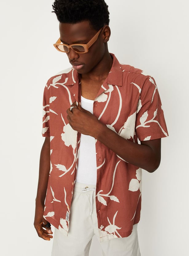 Buy Men Printed Resort Collar Shirt Online at just Rs. 899.0 ...