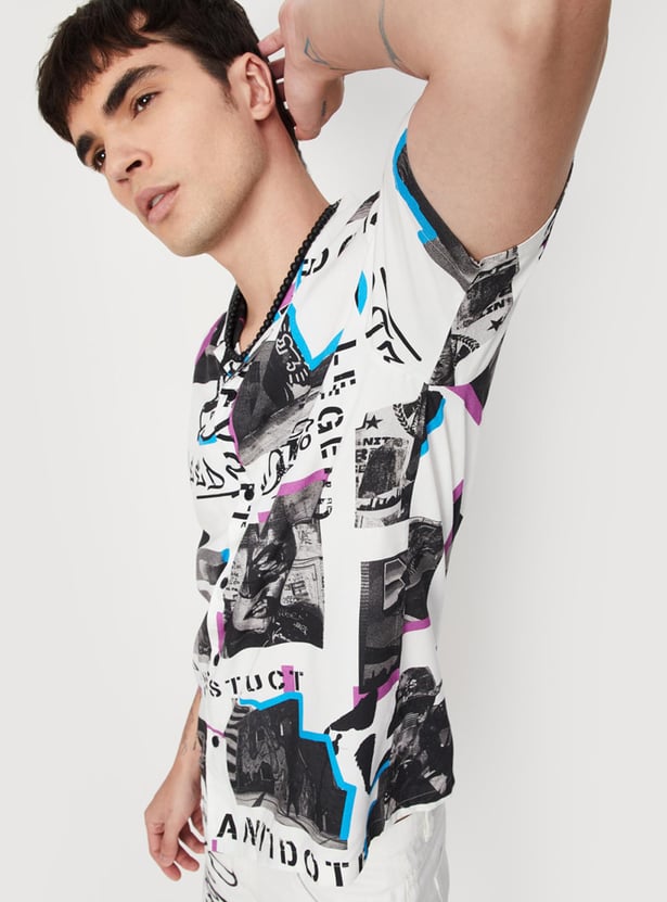 Buy Men Printed Resort Collar Shirt Online at just Rs. 899.0 ...
